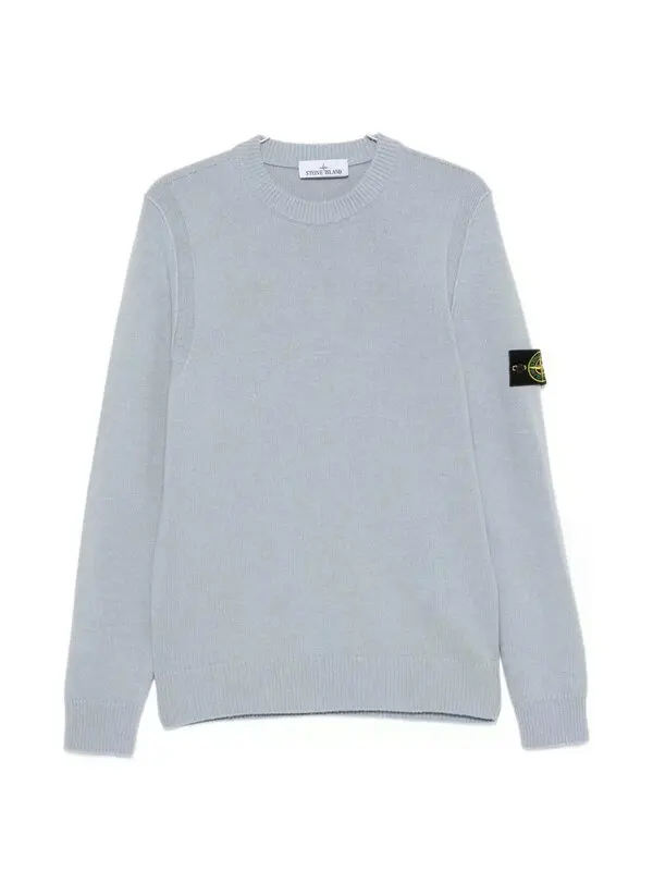 Stone Island Logo-patch Crew-neck Sweater
