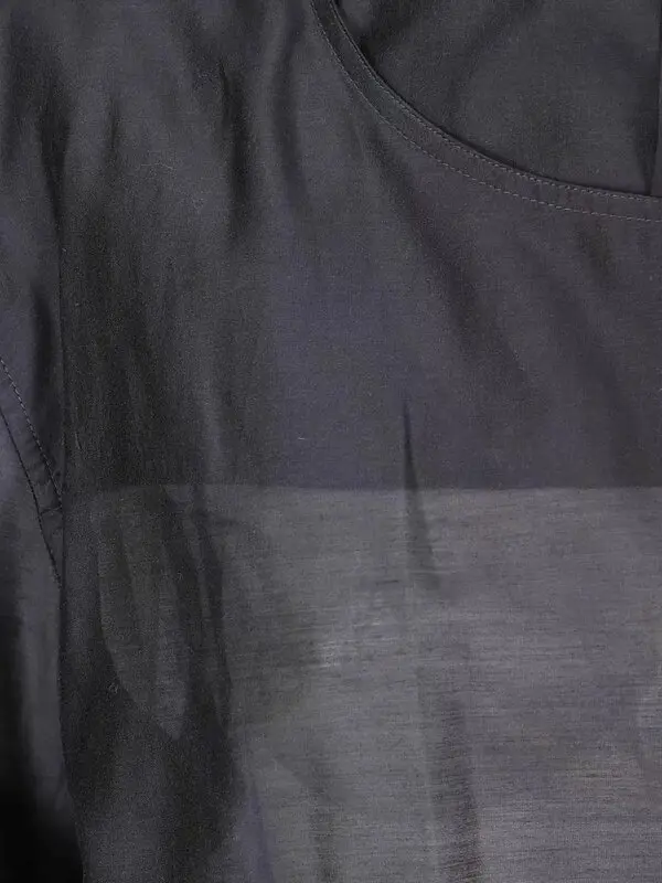 THELATEST Sheer Puff-sleeve Blouse