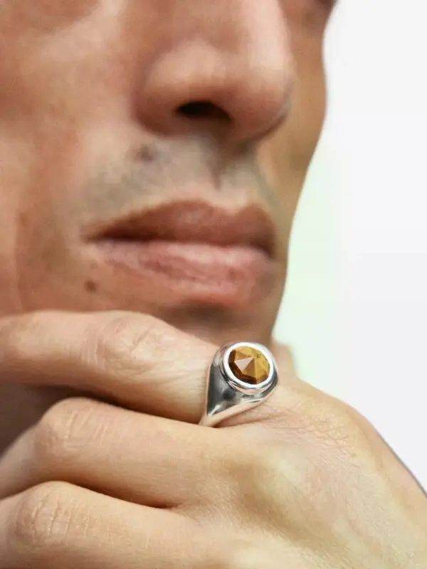 Monica Vinader Tiger's Eye Signet Ring