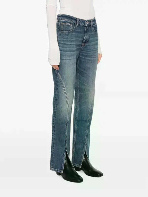 Brandon Maxwell Campbell Spiral-seam Jeans