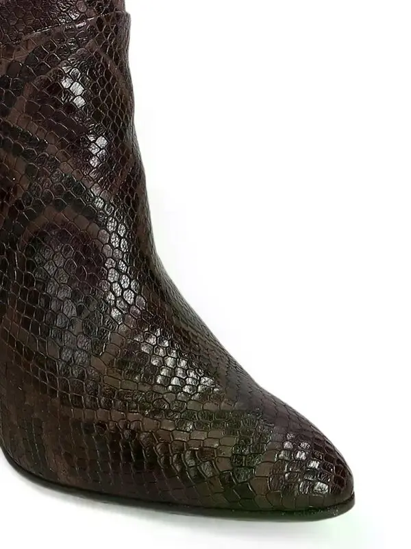 CASTAGNA Nimes Snake-effect Knee-high Boots