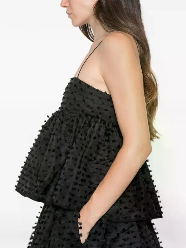 Cecilie Bahnsen Babette Fil-coupé Top