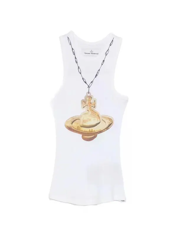 VIVIENNE WESTWOOD Orb Print Ribbed Vest