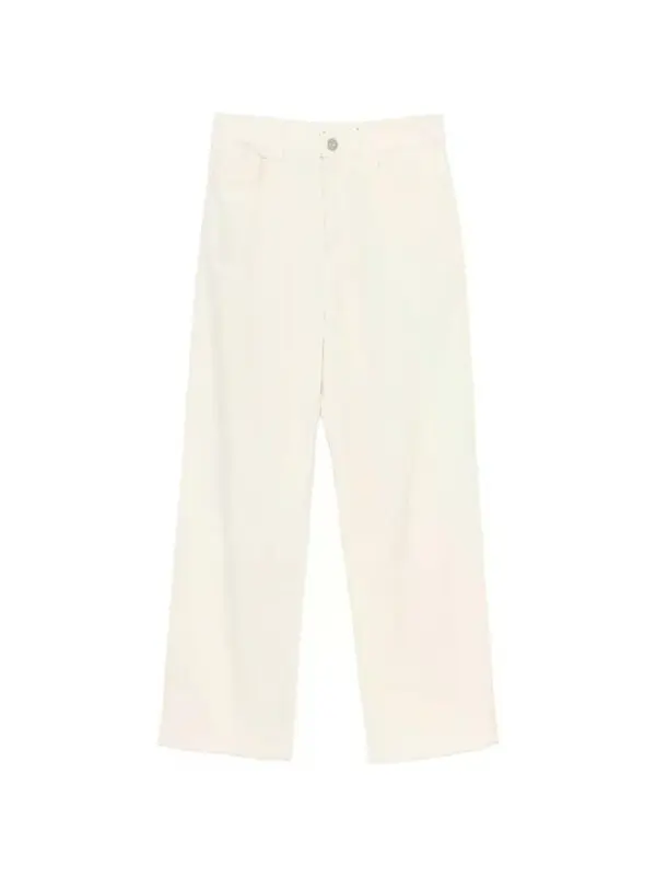 RÓHE Corduroy Cotton Trousers - Neutrals