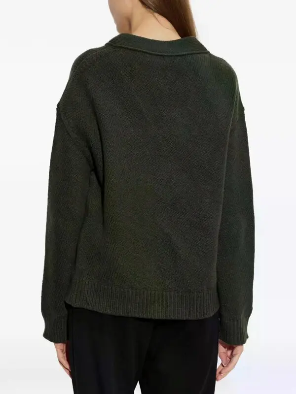 JIL SANDER V-neck Ribbed-trim Cardigan