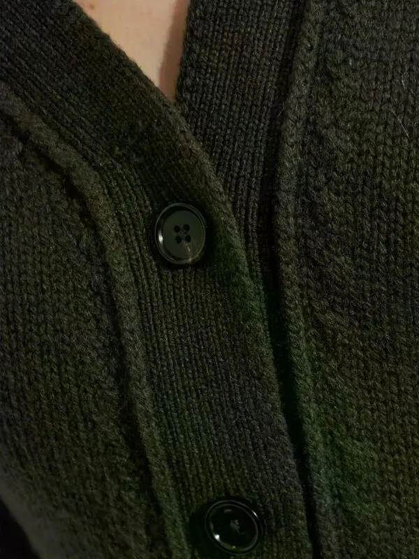 JIL SANDER V-neck Ribbed-trim Cardigan