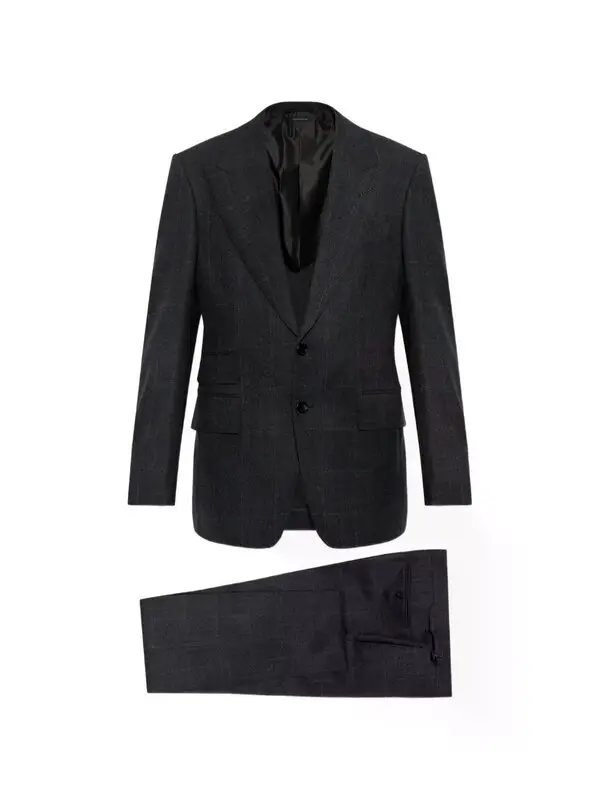 TOM FORD Check-pattern Wool Suit