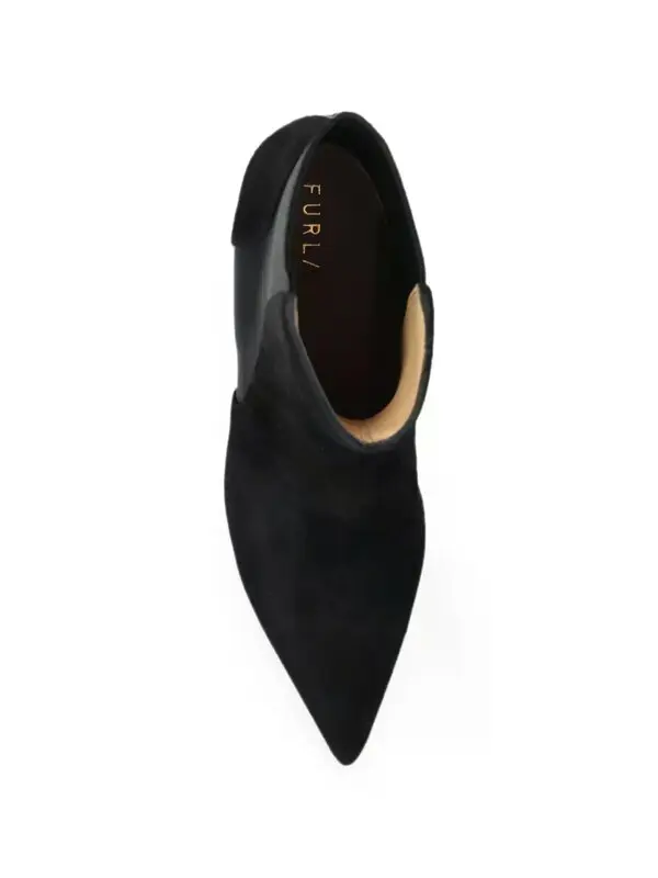 Furla Aria Suede Panelled Ankle Boots