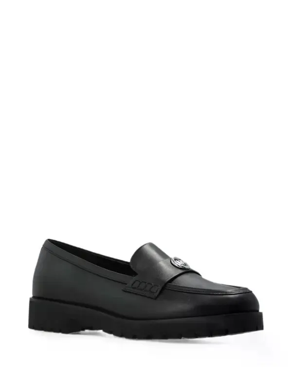 Michael Kors Logo-plaque Leather Ballet Flats