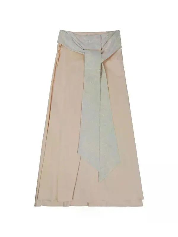 OSCAR THE COLLECTION Wrap-around Maxi Skirt