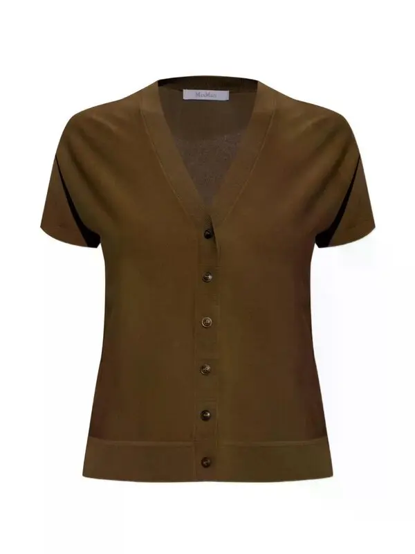 Max Mara Finito Short-sleeve Cardigan - Brown