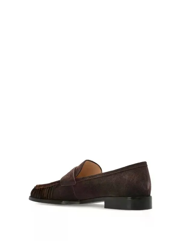 Furla Suede-finish Penny-strap Ballet Flats