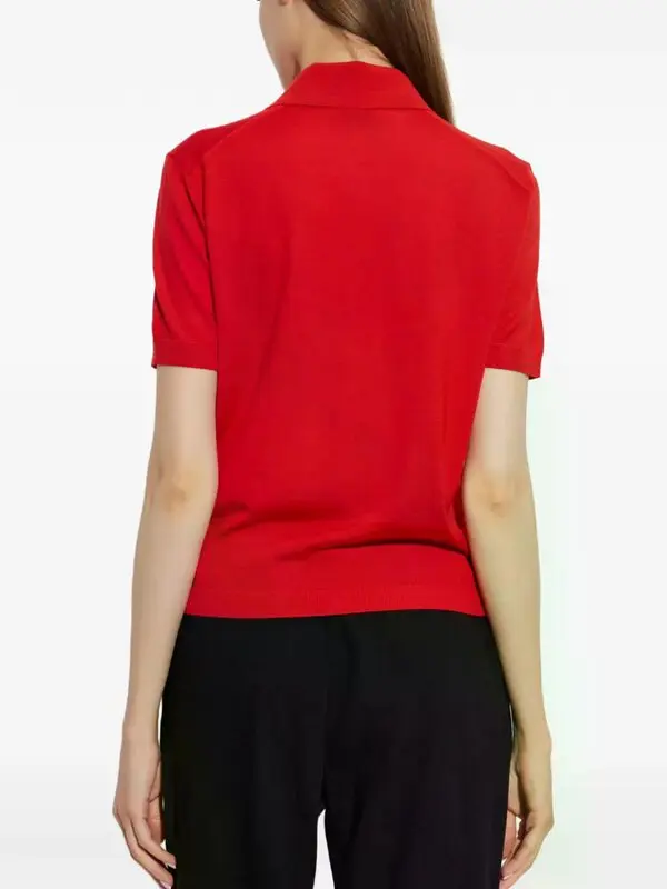 JIL SANDER Short-sleeve Wool Polo Shirt
