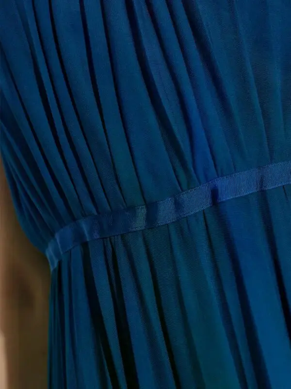Max Mara Midi Pleated Sleeveless Dress