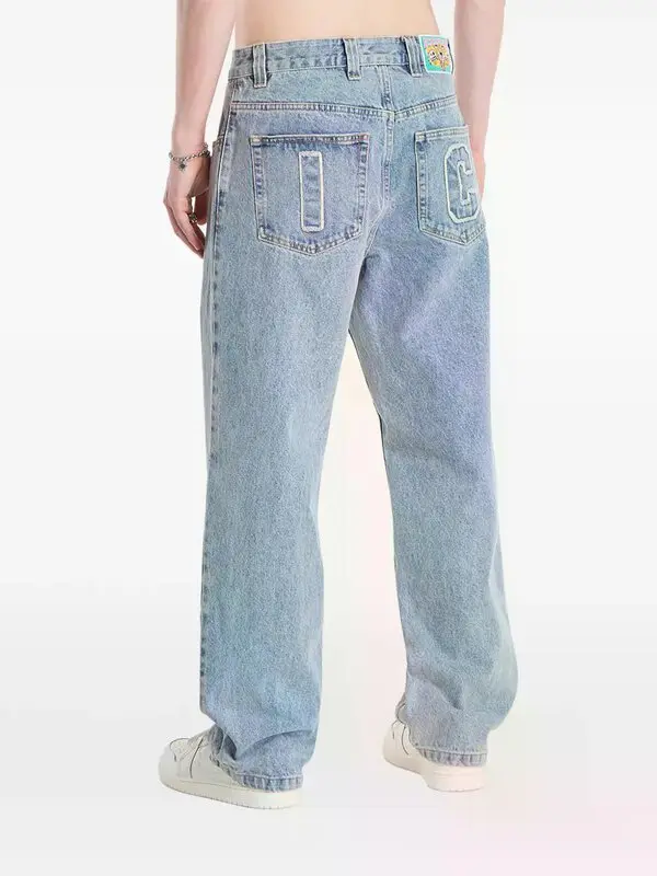 BILLIONAIRE BOYS CLUB - ICE CREAM Running Dog Appliqué Jeans