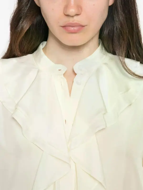 Marella Ruffled Silk Shirt