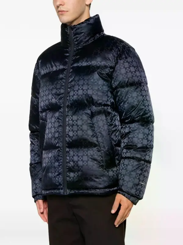 Sandro Geometric Pattern Padded Jacket