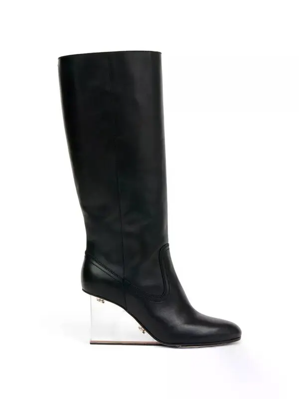 MAISON MARGIELA 80mm Leather Knee-high Boots - Black