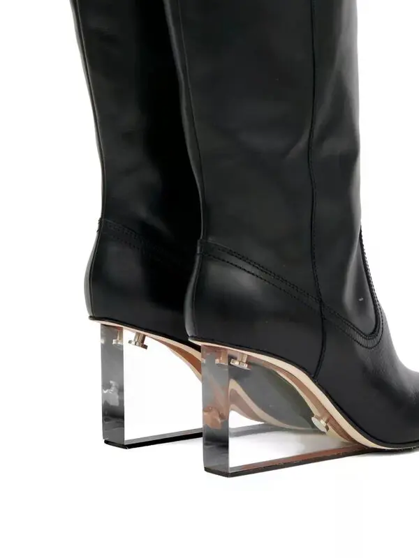 MAISON MARGIELA 80mm Leather Knee-high Boots