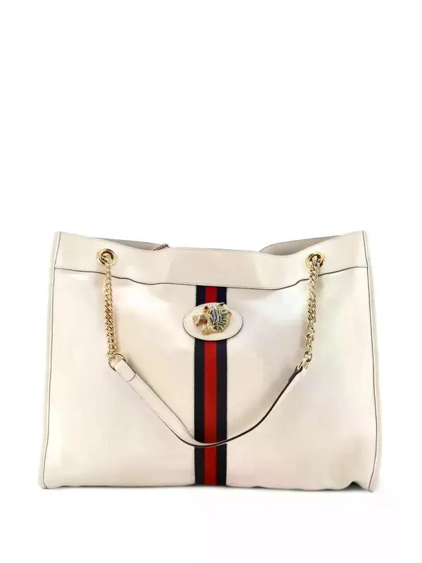 Gucci Rajah Chain Large Tote Bag - Neutrals