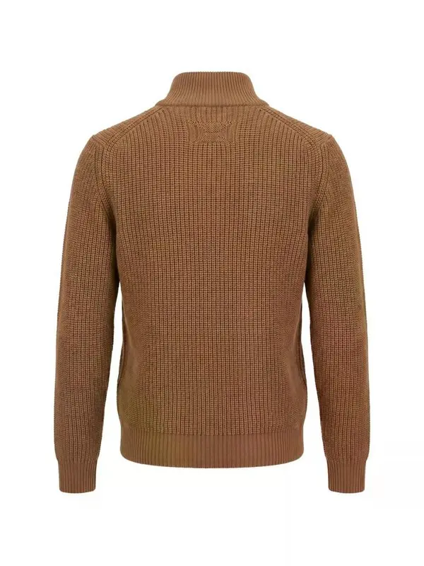 DRUMOHR Ribbed-knit Zip-up Cardigan