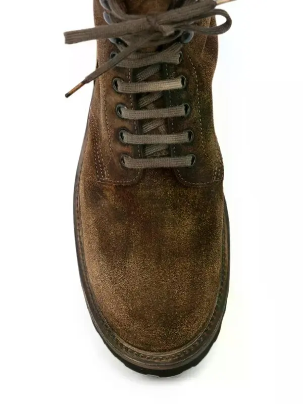 SHOTO Suede Combat Boots