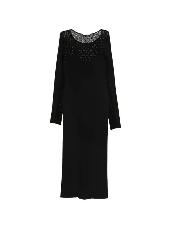 Patrizia Pepe Patterned-knit Midi Dress
