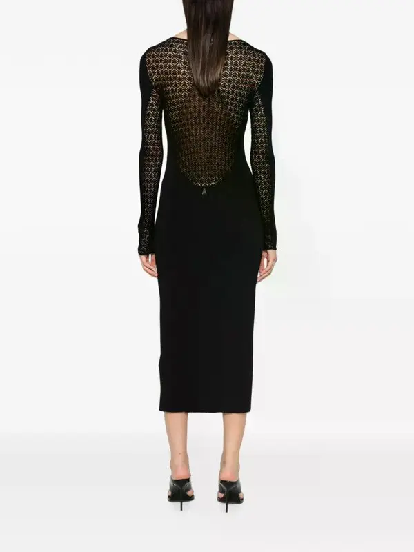 Patrizia Pepe Patterned-knit Midi Dress