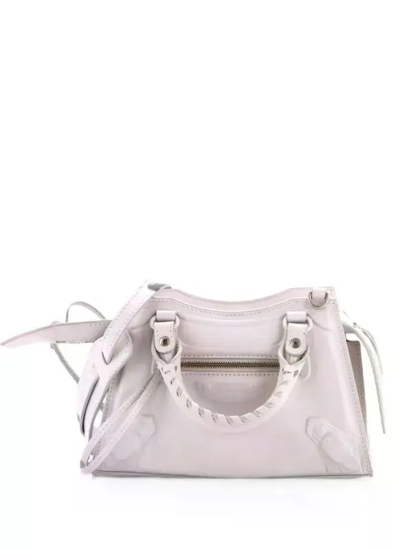 Balenciaga Neo Classic City Bag Leather Mini Shoulder Bag - White