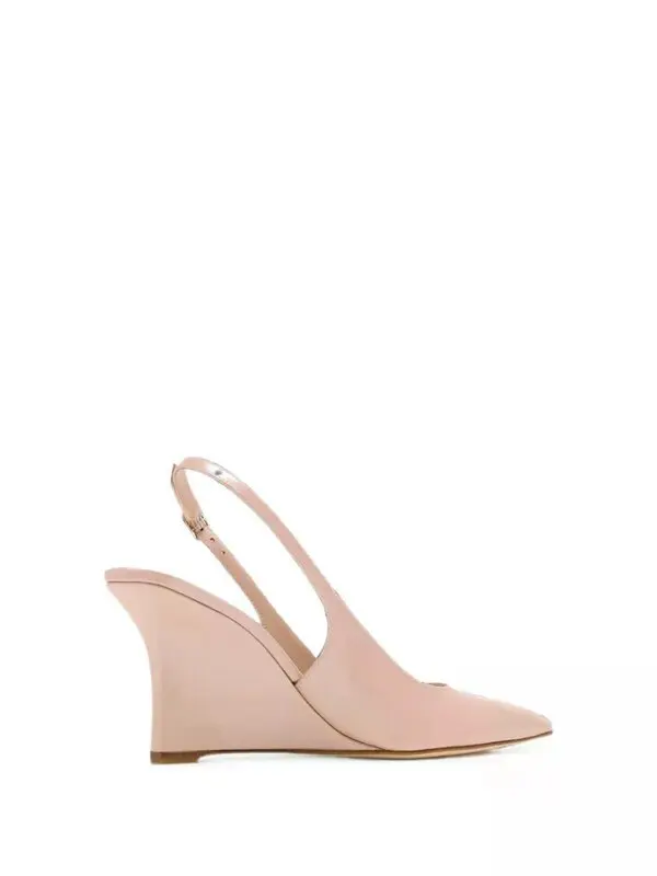 STUART WEITZMAN Patent-leather Slingback Sandals