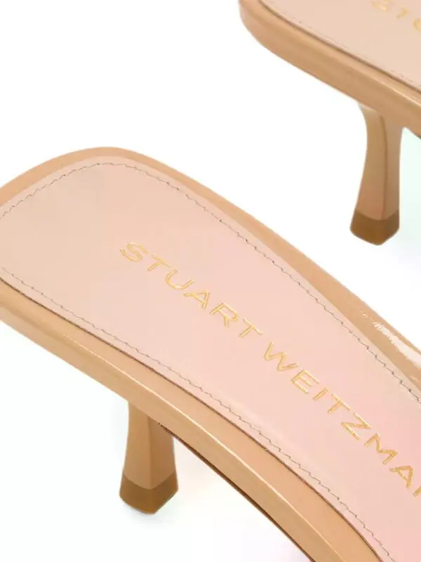 STUART WEITZMAN Lexington Patent-finish Sandals