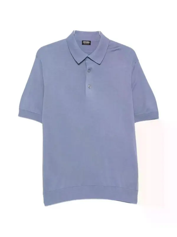 Zegna Short-sleeve Polo Shirt - Blue