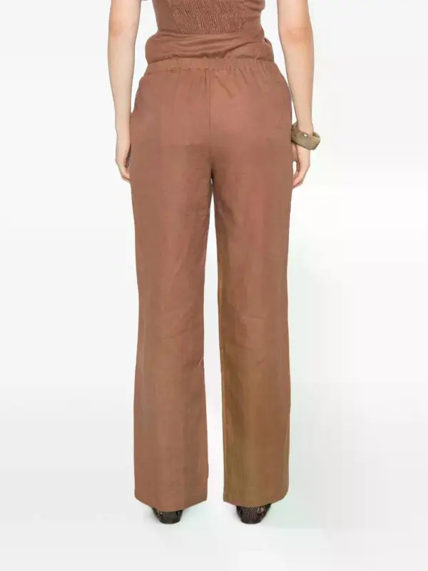 Faithfull The Brand Capriolla Straight-leg Trousers - Brown