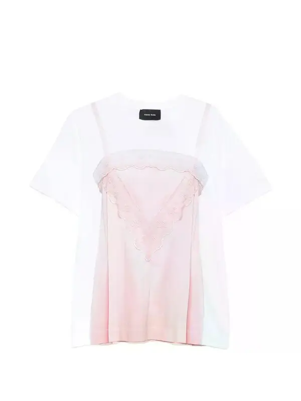 Simone Rocha Trompe L'oeil Print T-shirt - White