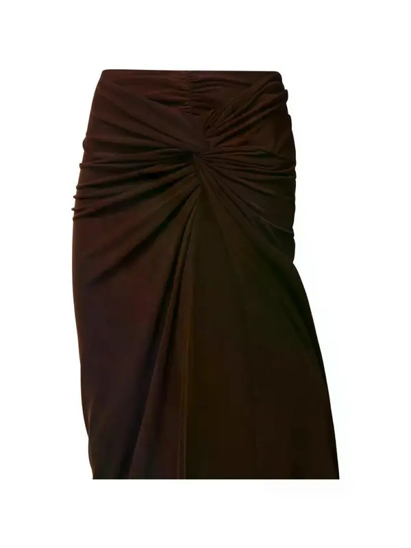 Andamane Twist-detail Gathered Maxi Skirt