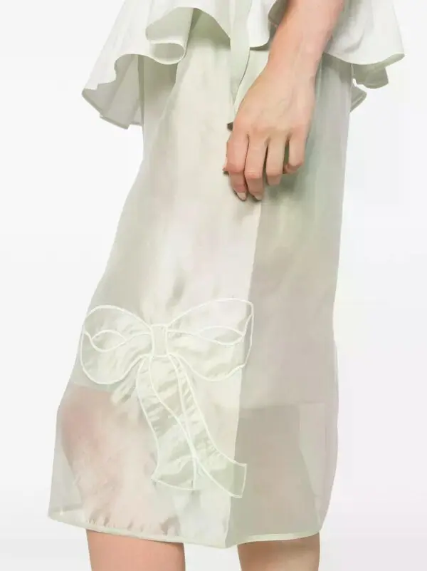 Cecilie Bahnsen Bria Organza Midi Skirt