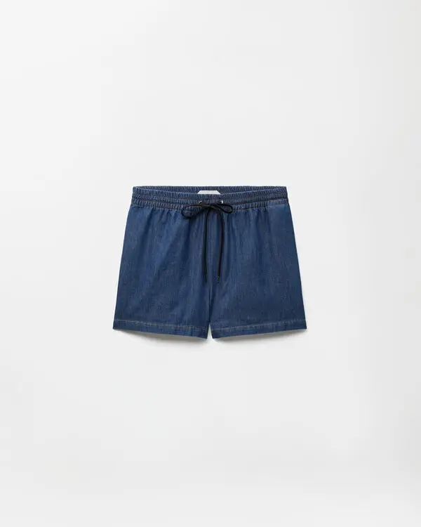 Versace Chambray Denim Shorts