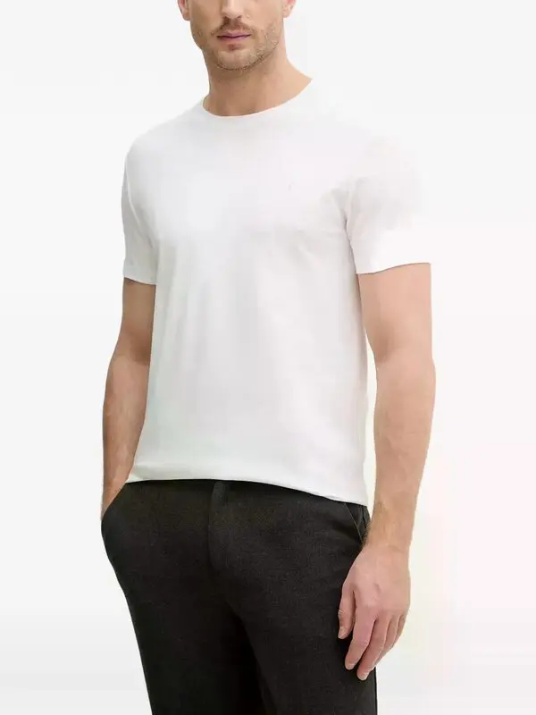 TRUSSARDI Logo-embroidered T-shirt