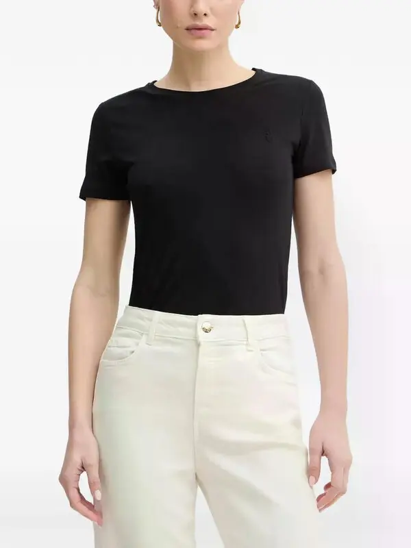TRUSSARDI Logo-embroidered T-shirt