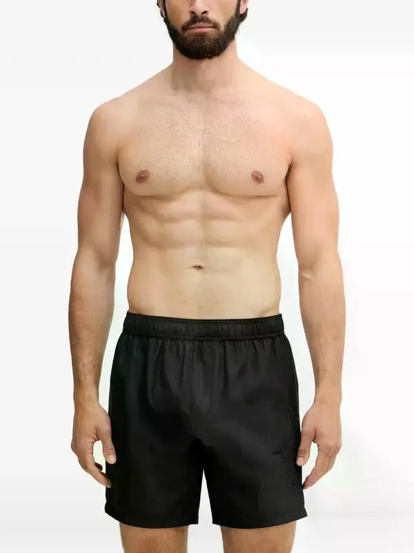 TRUSSARDI Logo-embroidered Swim Shorts