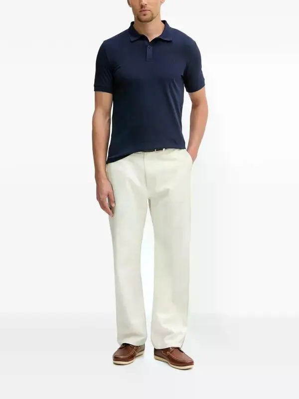 TRUSSARDI Logo-embroidered Short-sleeve Polo Shirt