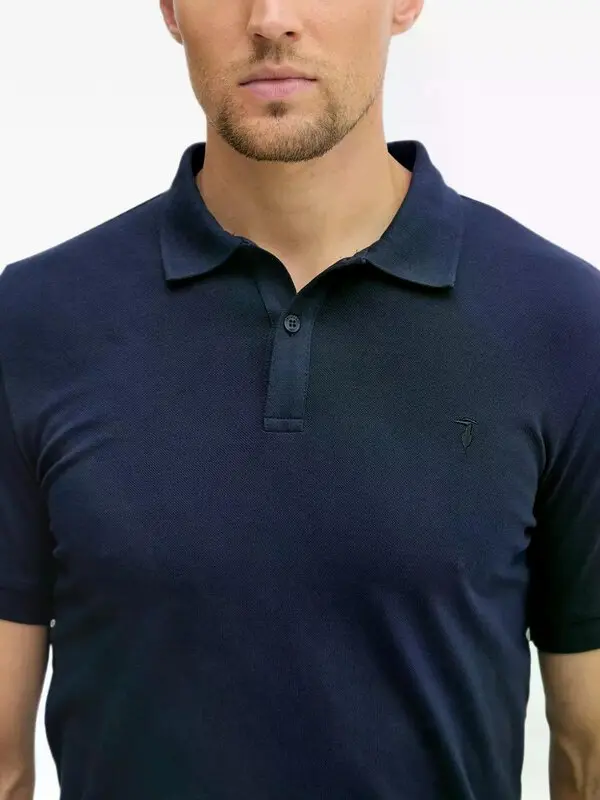 TRUSSARDI Logo-embroidered Short-sleeve Polo Shirt