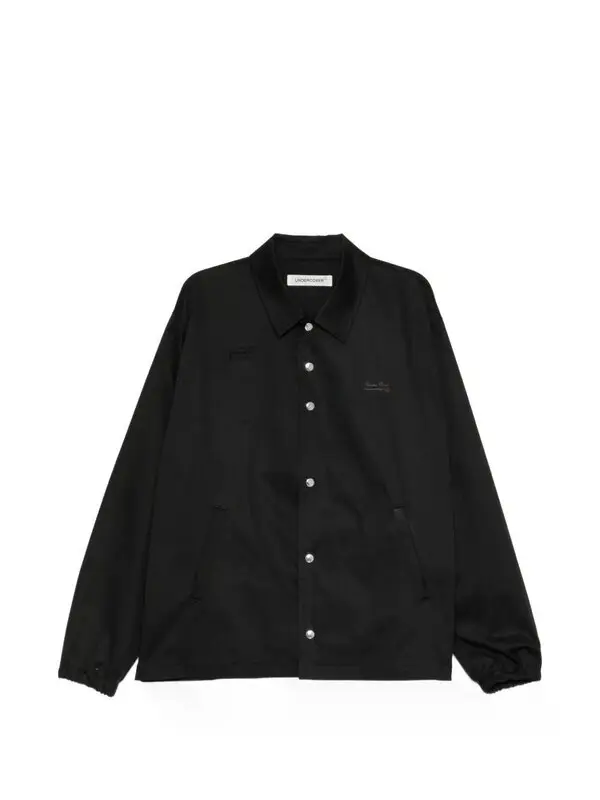 Undercover Logo Patched Press-stud Coach Jacket - Black