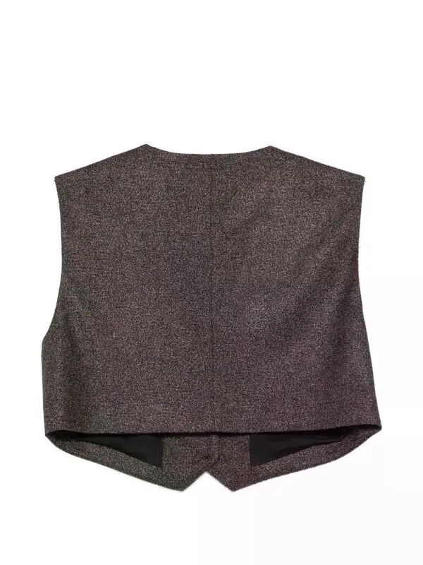 MSGM Cropped Button-up Waistcoat