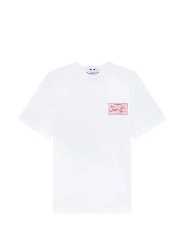 MSGM Logo-patch T-shirt - White