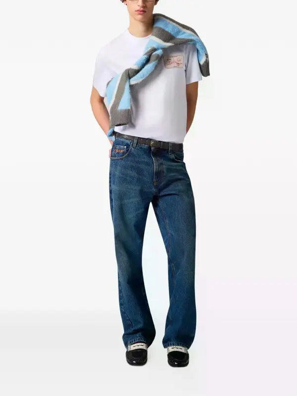 MSGM Logo-patch T-shirt