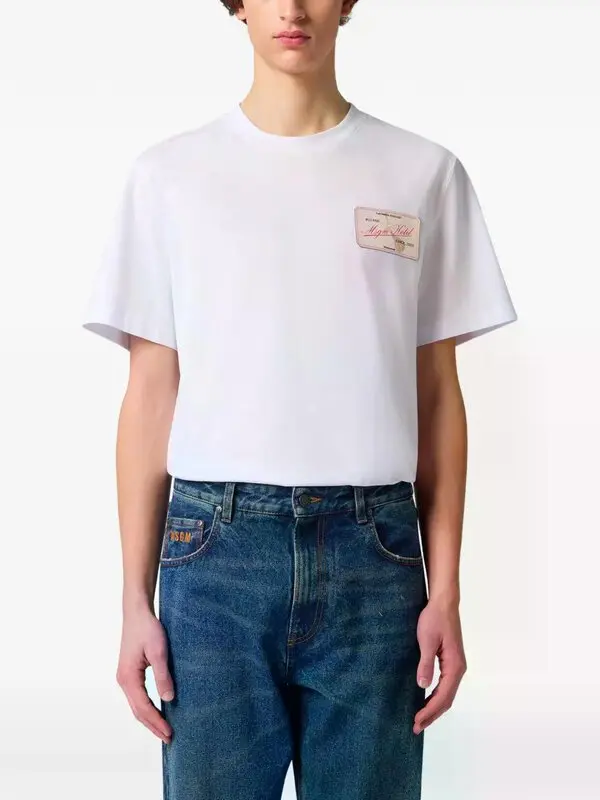 MSGM Logo-patch T-shirt