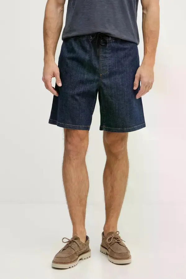 TRUSSARDI Drawstring Denim Shorts - Blue