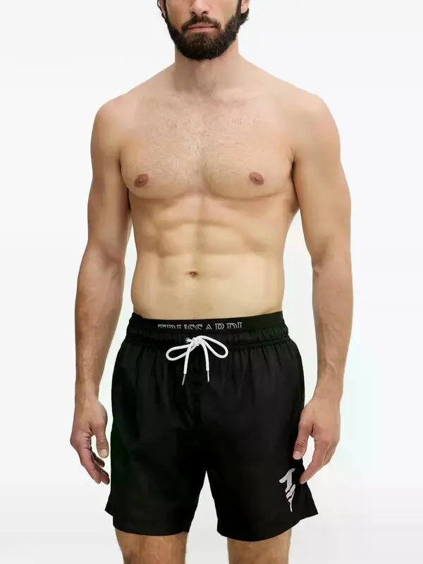 TRUSSARDI Logo-print Drawstring Swim Shorts