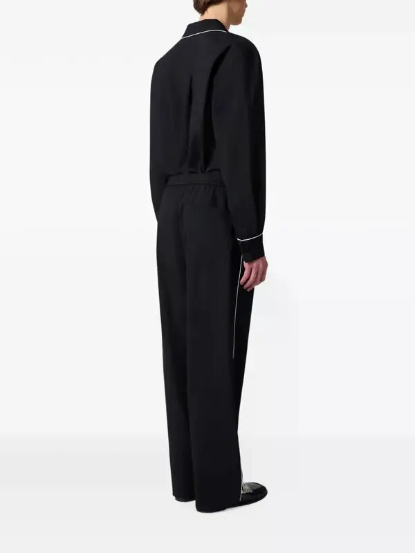 MSGM Piping-detail Elasticated-waistband Trousers